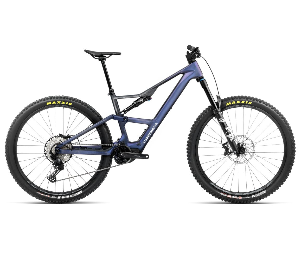 2025 Orbea RISE LT M20 630W Tanzanite Carbon With Fox 36 Float Factory – California Bike & Snowboard